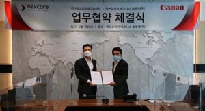 캐논코리아-넥스코어, 솔루션 사업 고도화 맞손